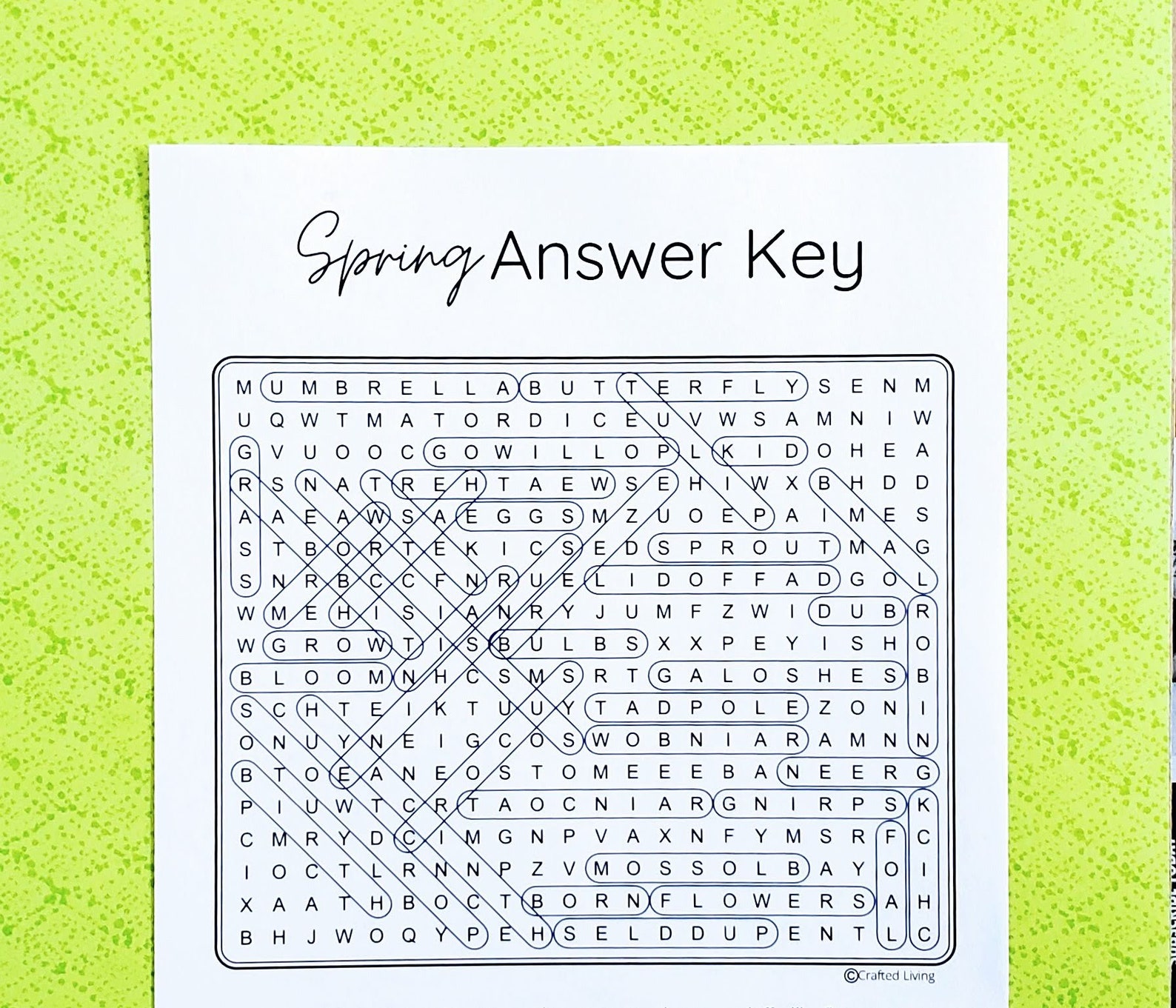 Spring Printable Word Search | Seasons Word Puzzle Party Game | Brain ...
