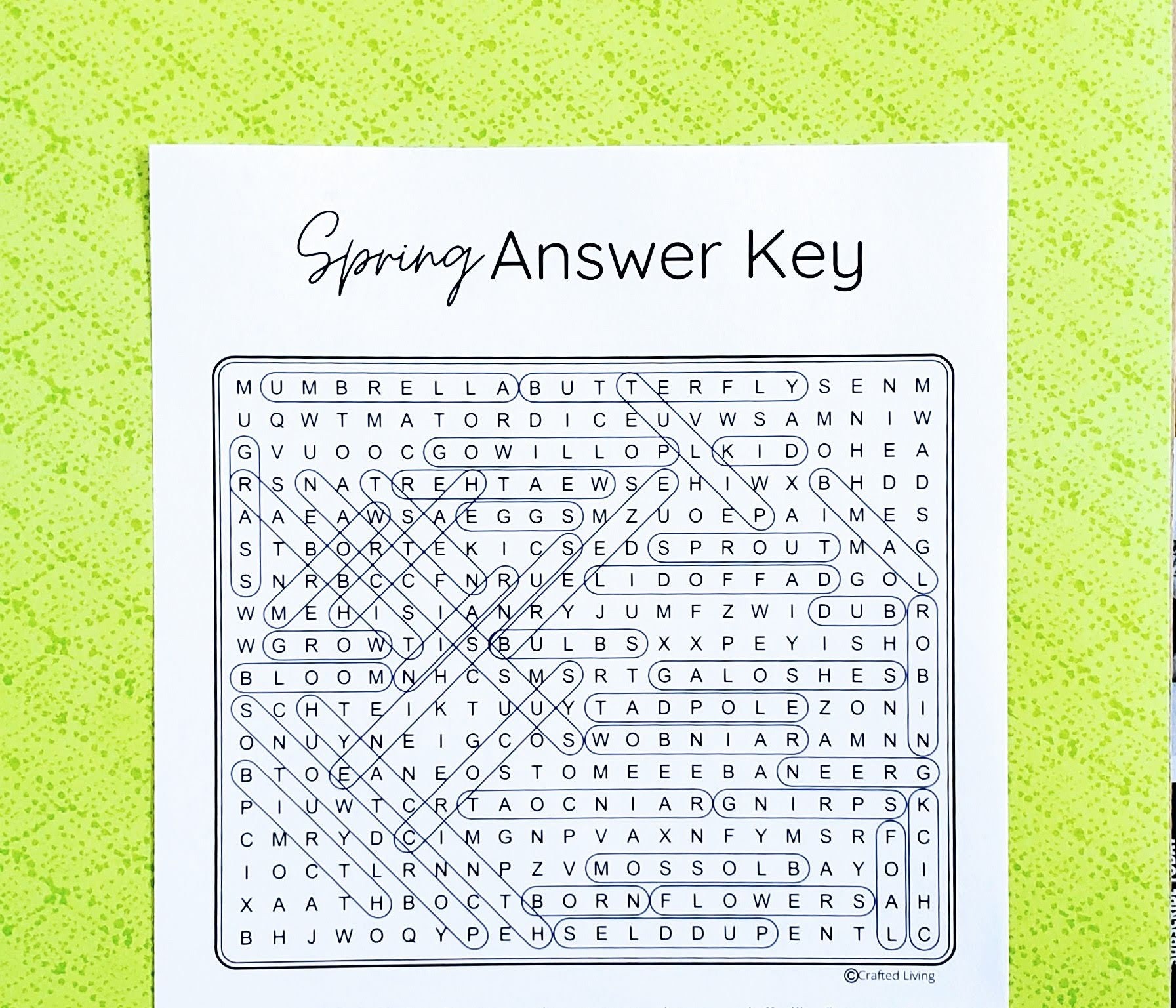 Spring Word Search Printable | Party Game (digital Download) - Etsy