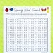 Spring Printable Word Search | Seasons Word Puzzle Party Game | Brain ...
