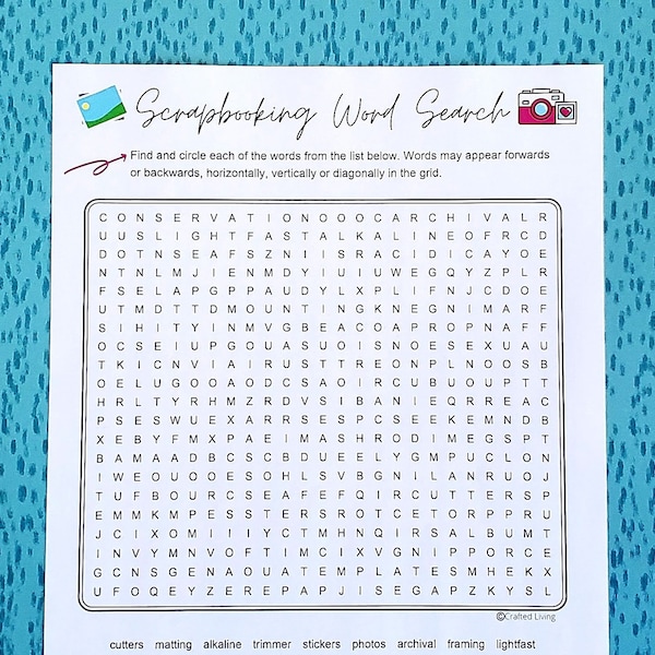Cookie Printable Word Search Food Word Puzzle Party Game Brain Teaser ...