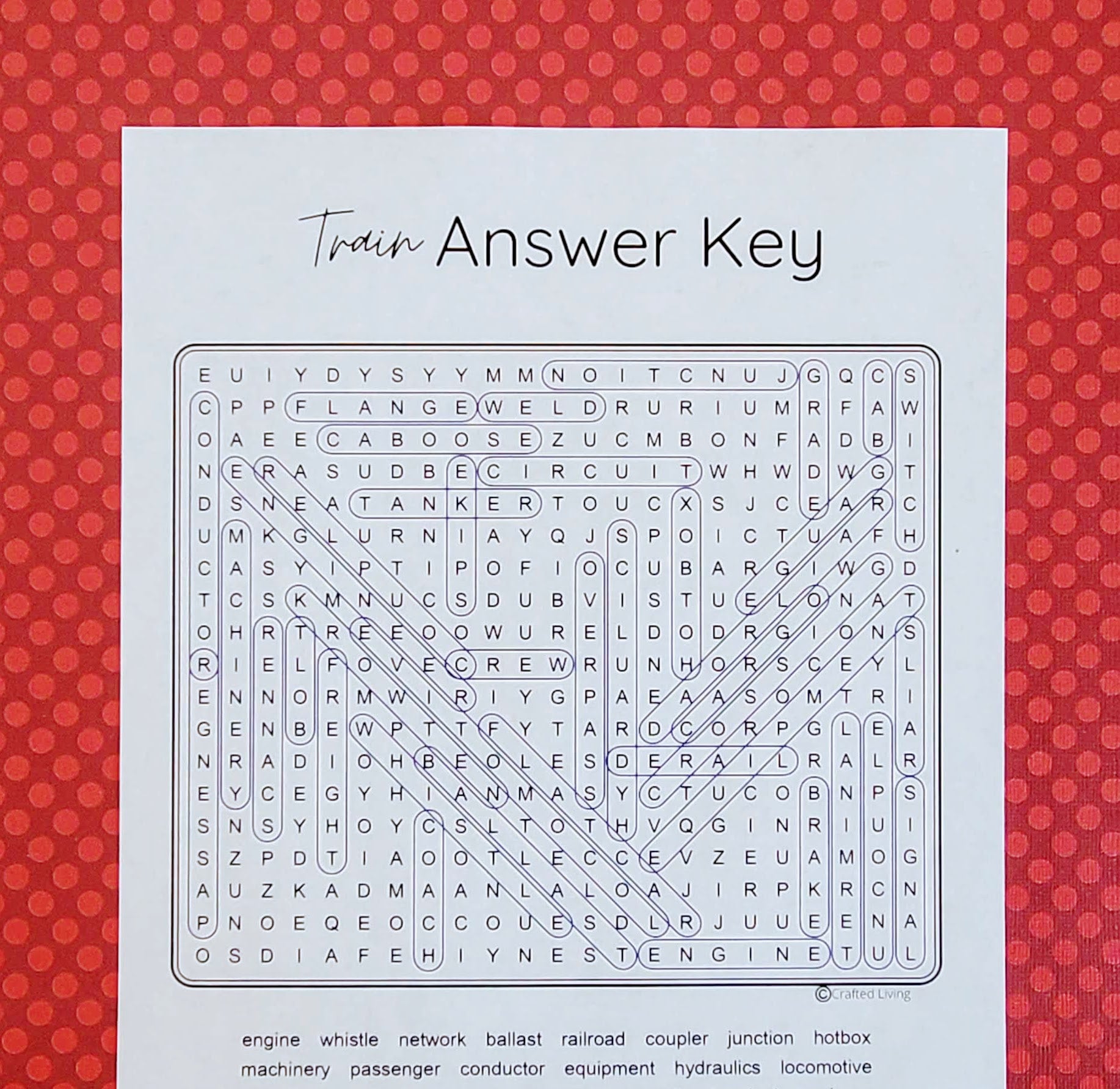 Train Printable Word Search | Transportation Word Puzzle Party Game ...