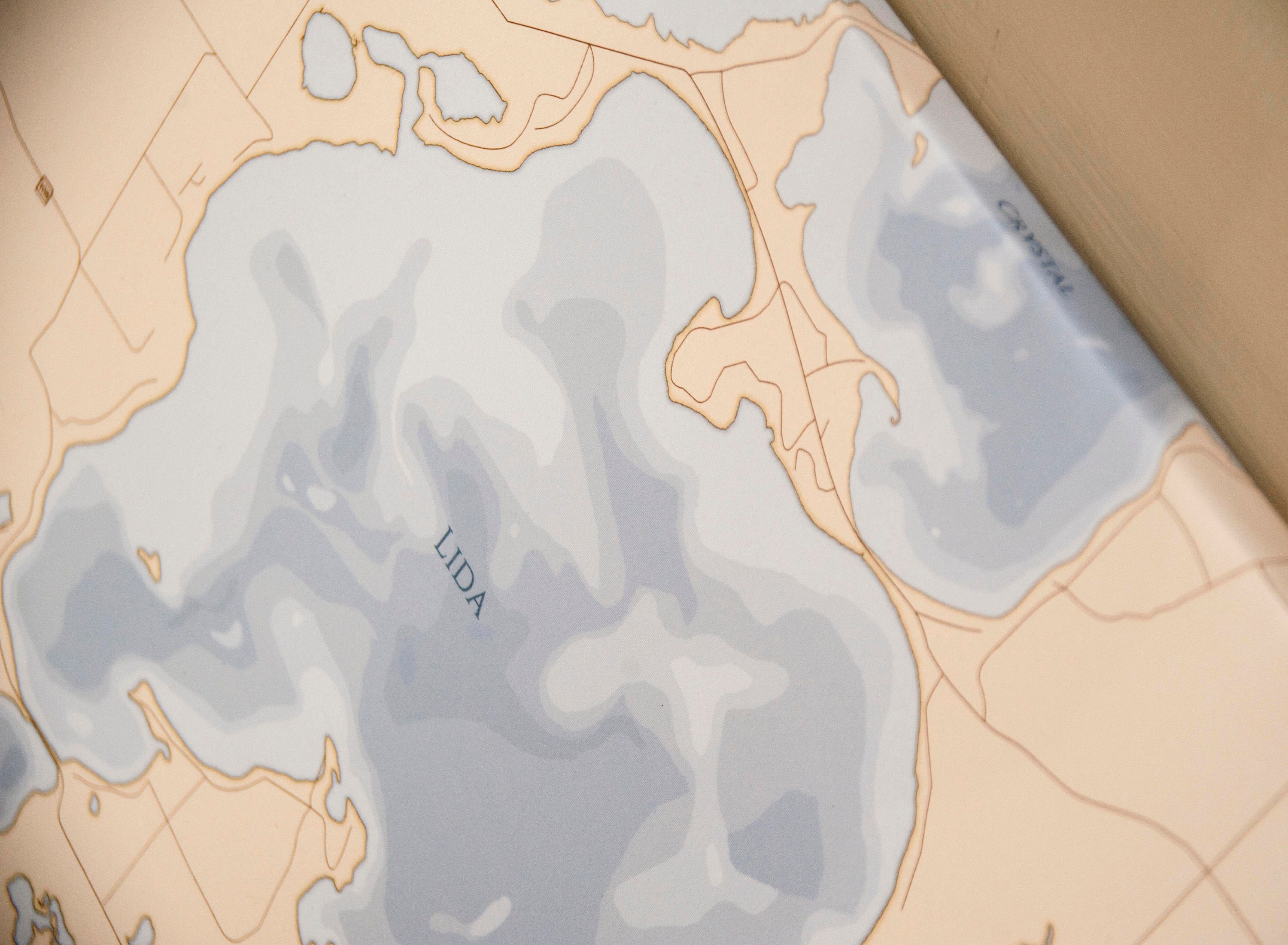 Little Sand Lake Map - Etsy