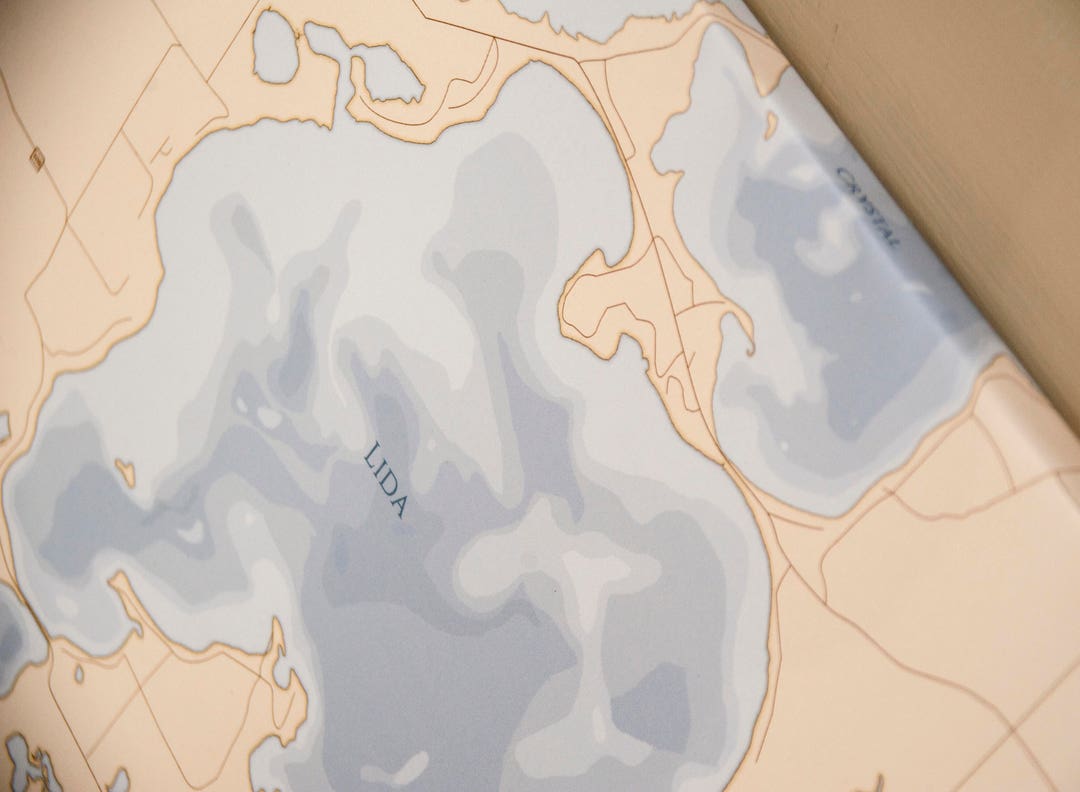 Lake Lida Map - Etsy