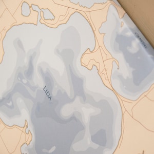 Lake Lida Map - Etsy