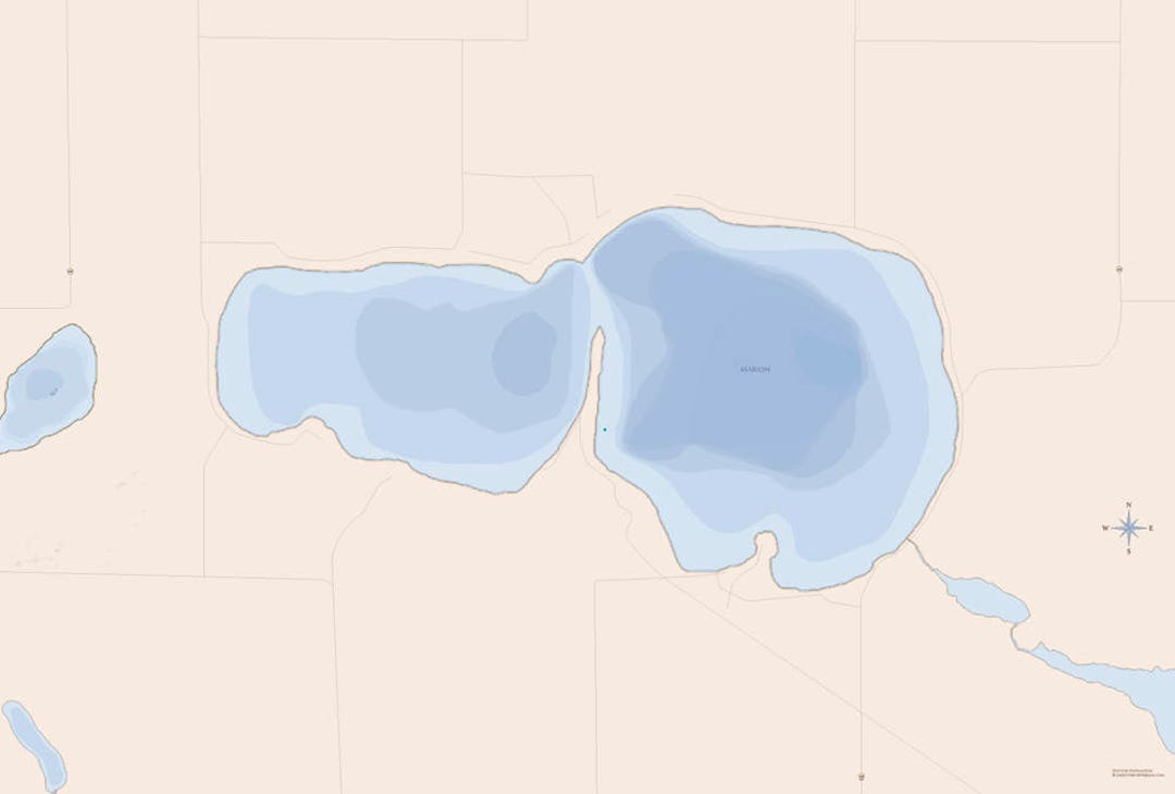 Marion Lake Map - Etsy