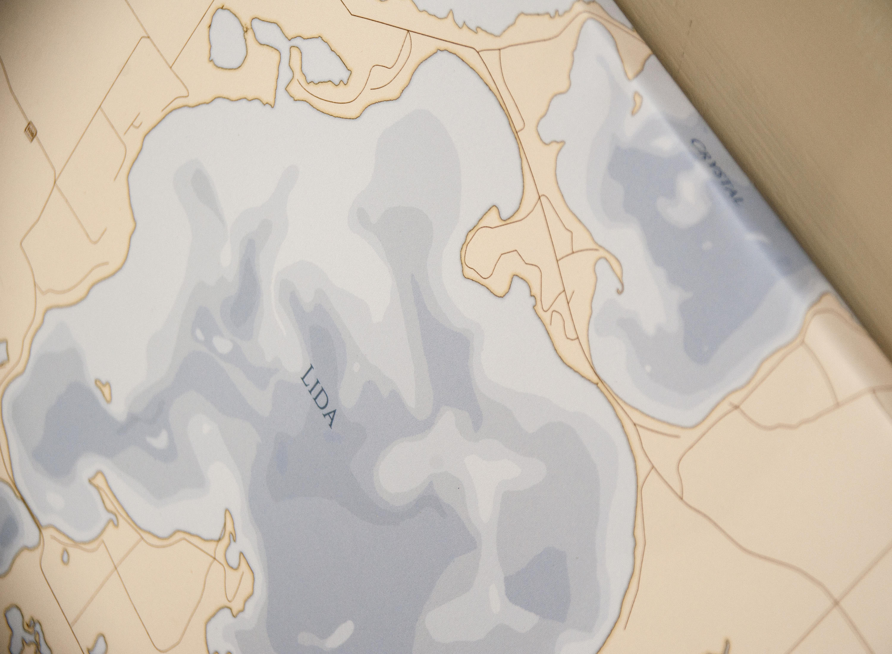 Lake Melissa & Lake Sallie Map | Etsy