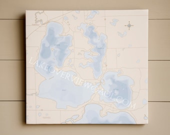 Lake Minnetonka Map - Etsy