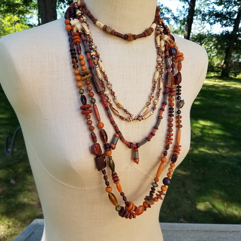 Tribal Bone Necklace - Etsy