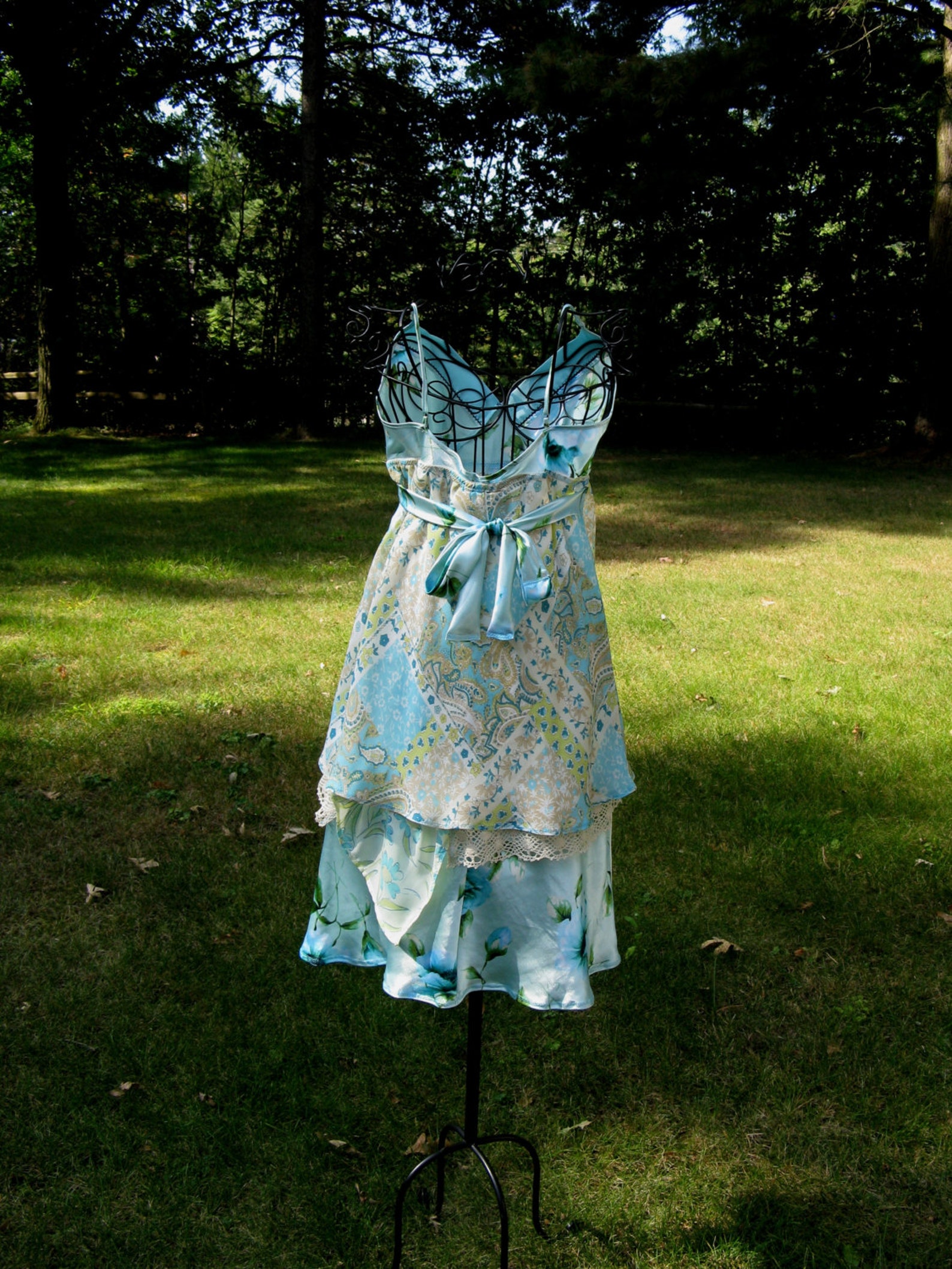 Art to Wear Gypsy Fairy Boho Romantic Shabby Chic Upcycled Slip Dress ...