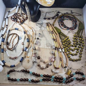 Wood Boho Jewelry Making Destash Box 18 - Etsy