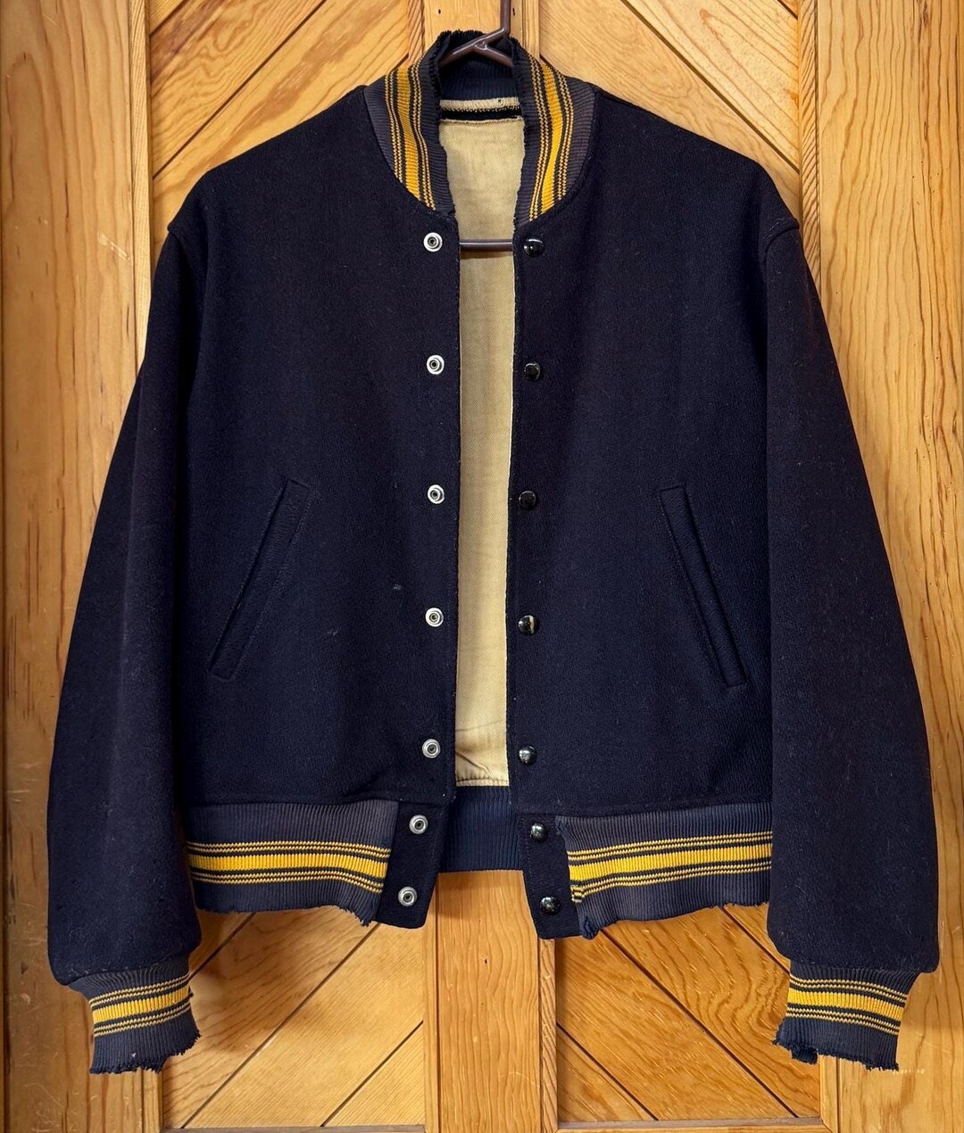 Rare Vintage Varsity Baseball Style Jacket Rockabilly Letterman Preppy ...