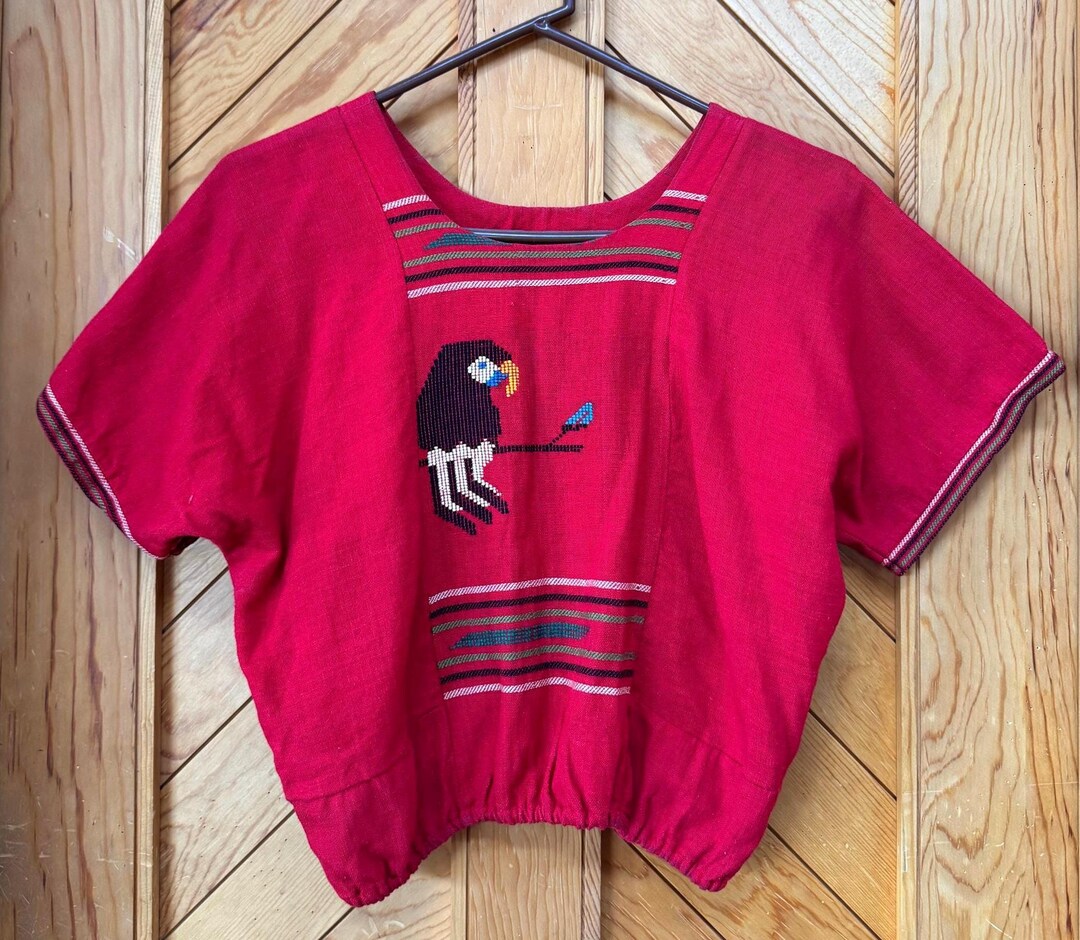 Vintage Mexican or South American Women’s Crop Top Ethnic Bohemian ...