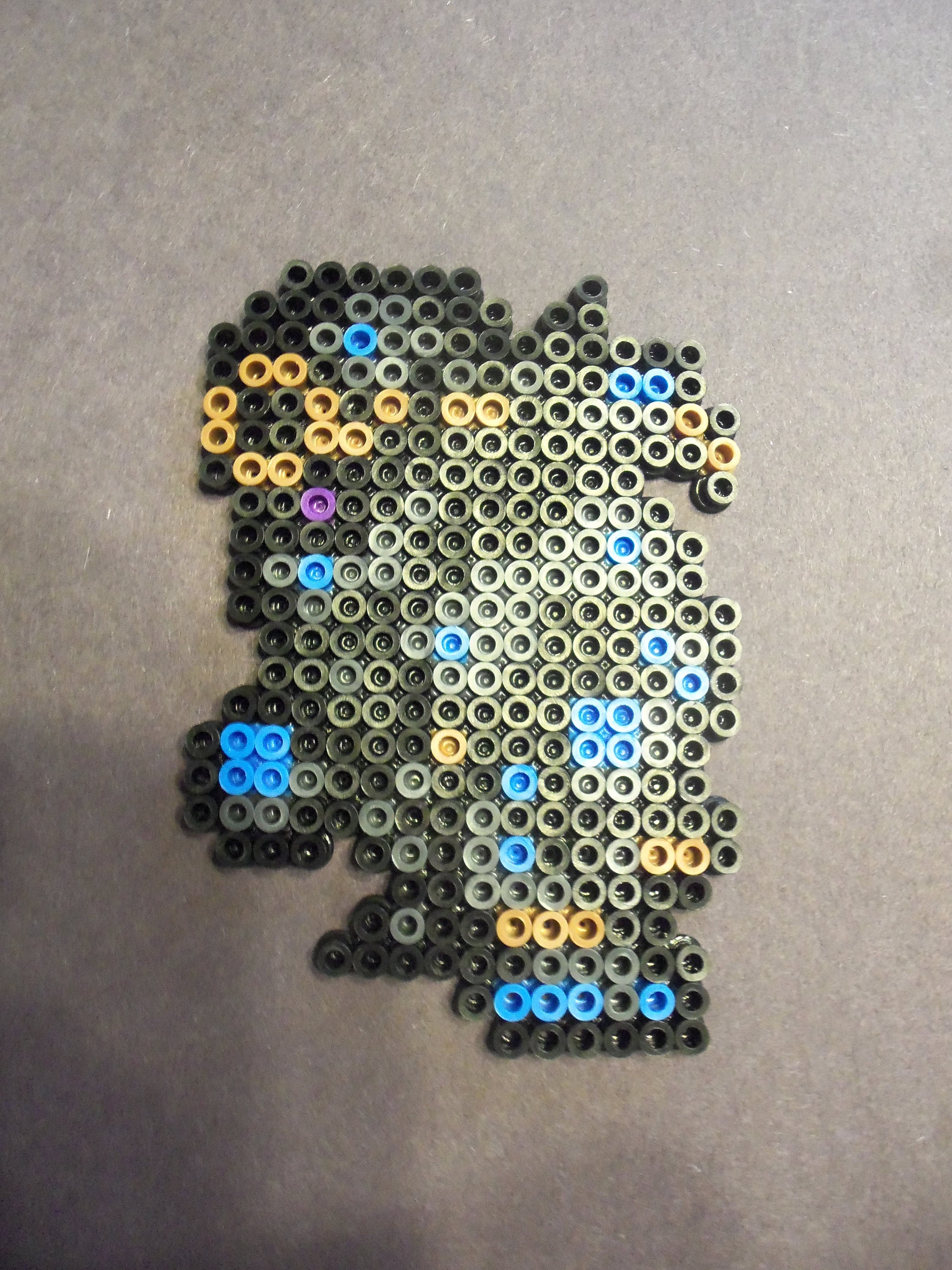 Shadow From Final Fantasy 6 Perler Bead Art - Etsy