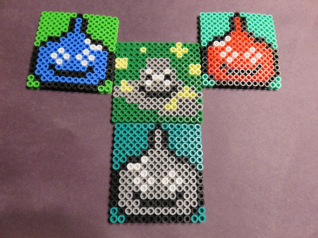 Dragon Quest Slime Coaster Set Perler Bead Art - Etsy