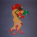 Fire Flower from Super Mario Bros Perler Bead Art