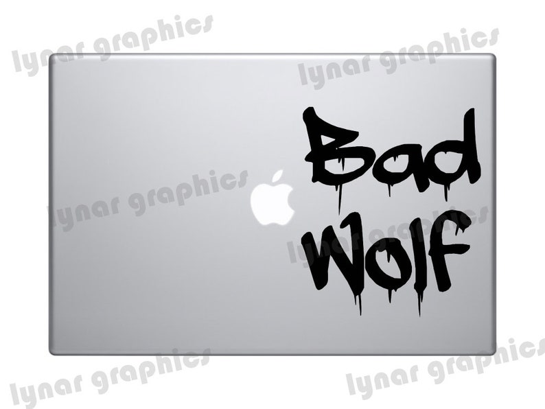 Bad Wolf Decal From Doctor Who Time Lord Rose Tyler - Etsy