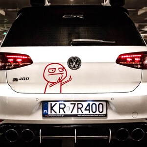 Middle Finger Stickman Decal Funny Vinyl Decal Flip off - Etsy