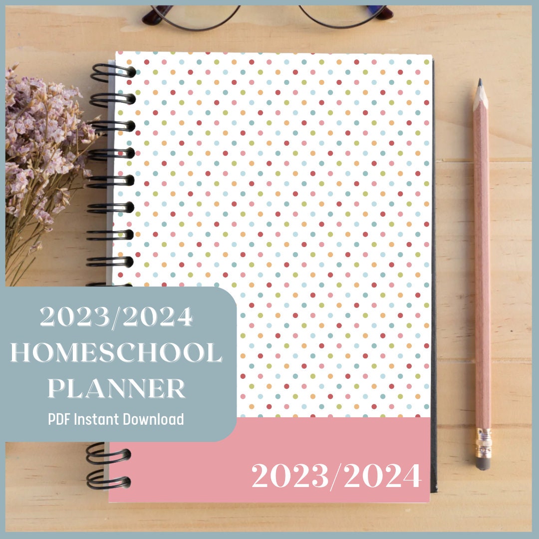 Homeschool Planner 2023/2024 Instant Download Festive - Etsy