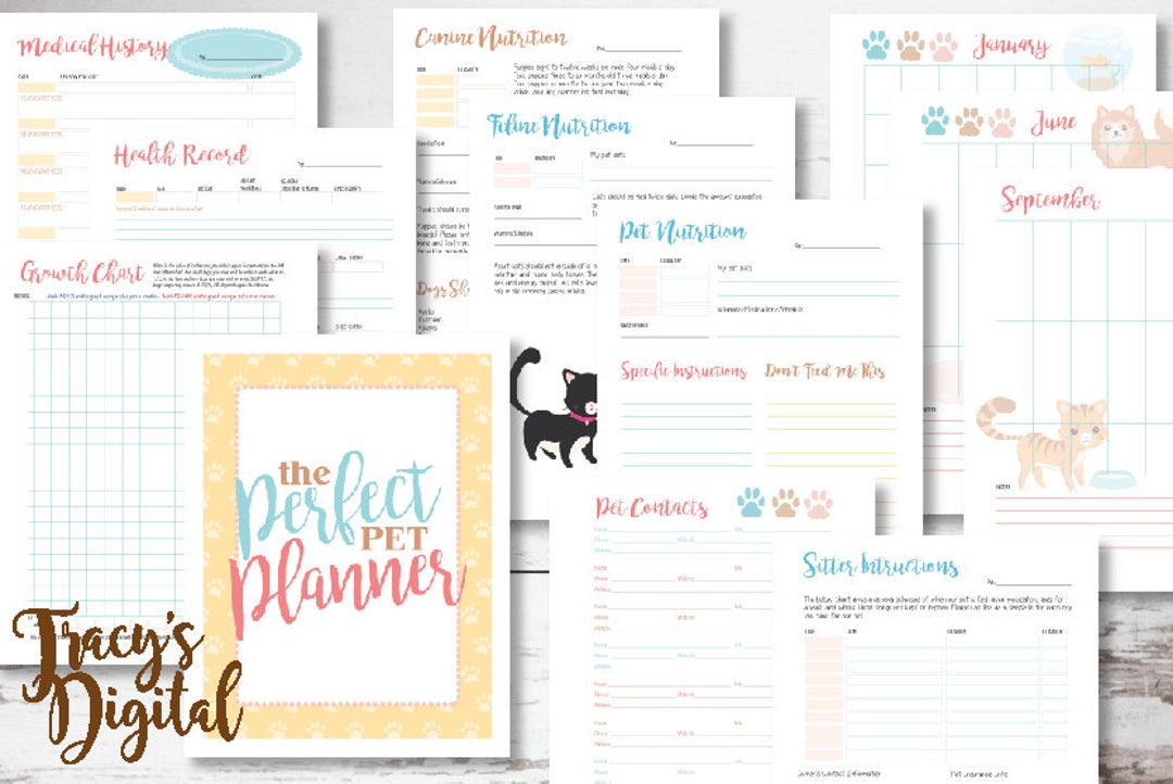 The Perfect Pet Planner Instant Download Printable PDF - Etsy