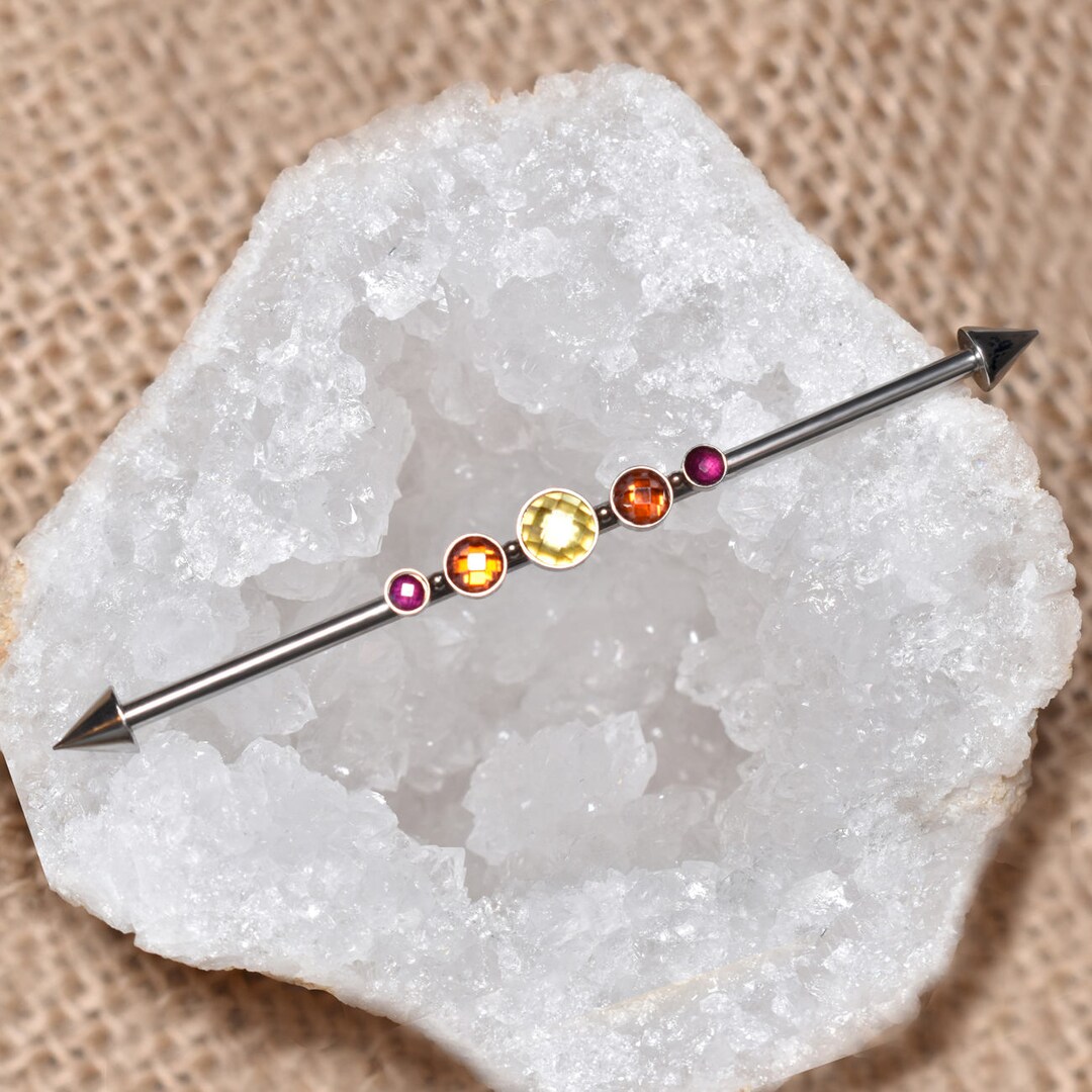 Industrial Barbell, Industrial Piercing, Upper Ear Earring, Scaffold ...