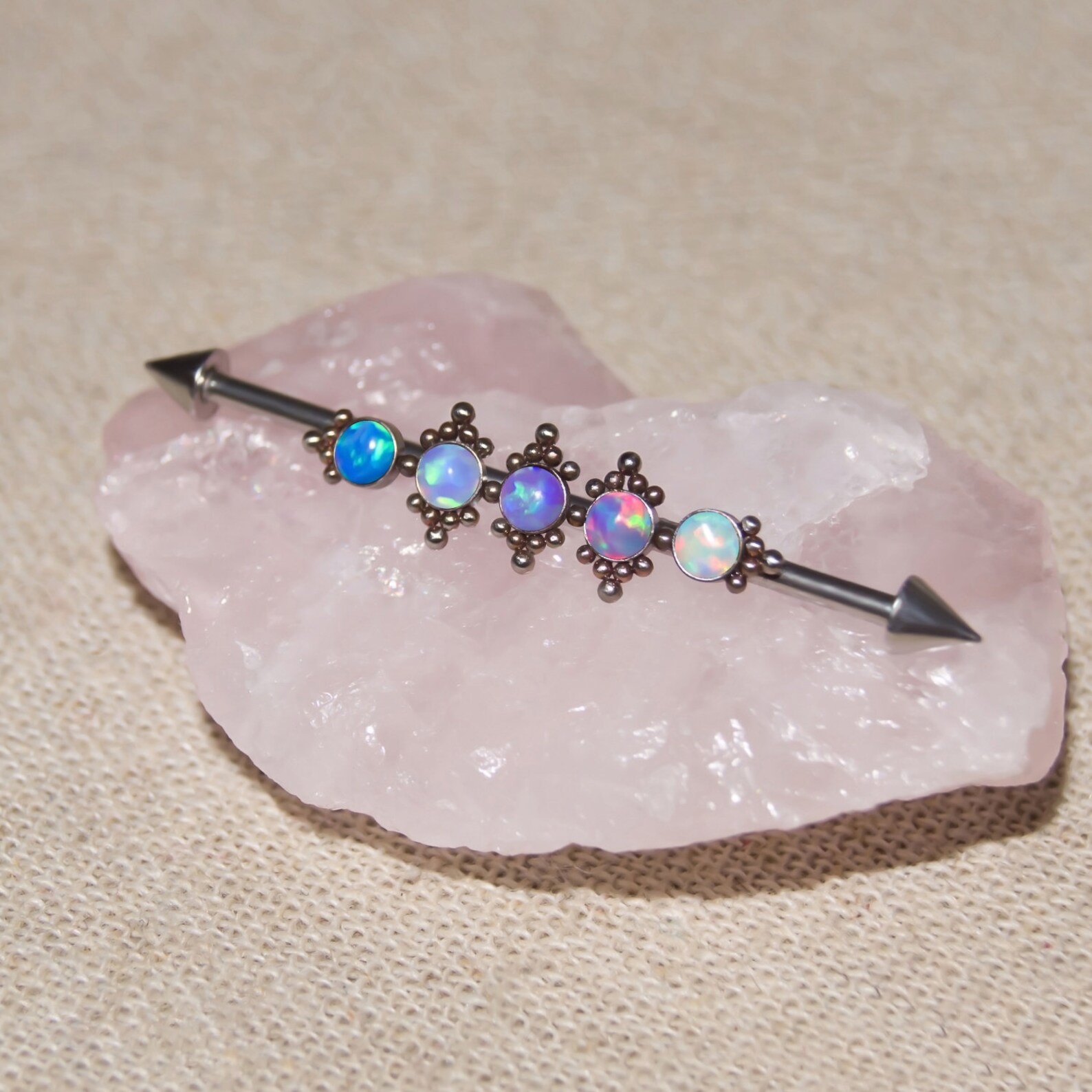 Surgical Steel Industrial Earring Upper Ear Earring - Etsy