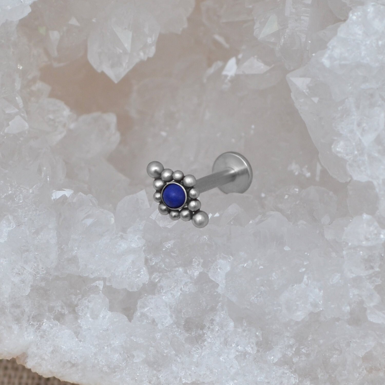 Labret Piercing Surgical Steel Lip Ring Medusa Labret Flat - Etsy