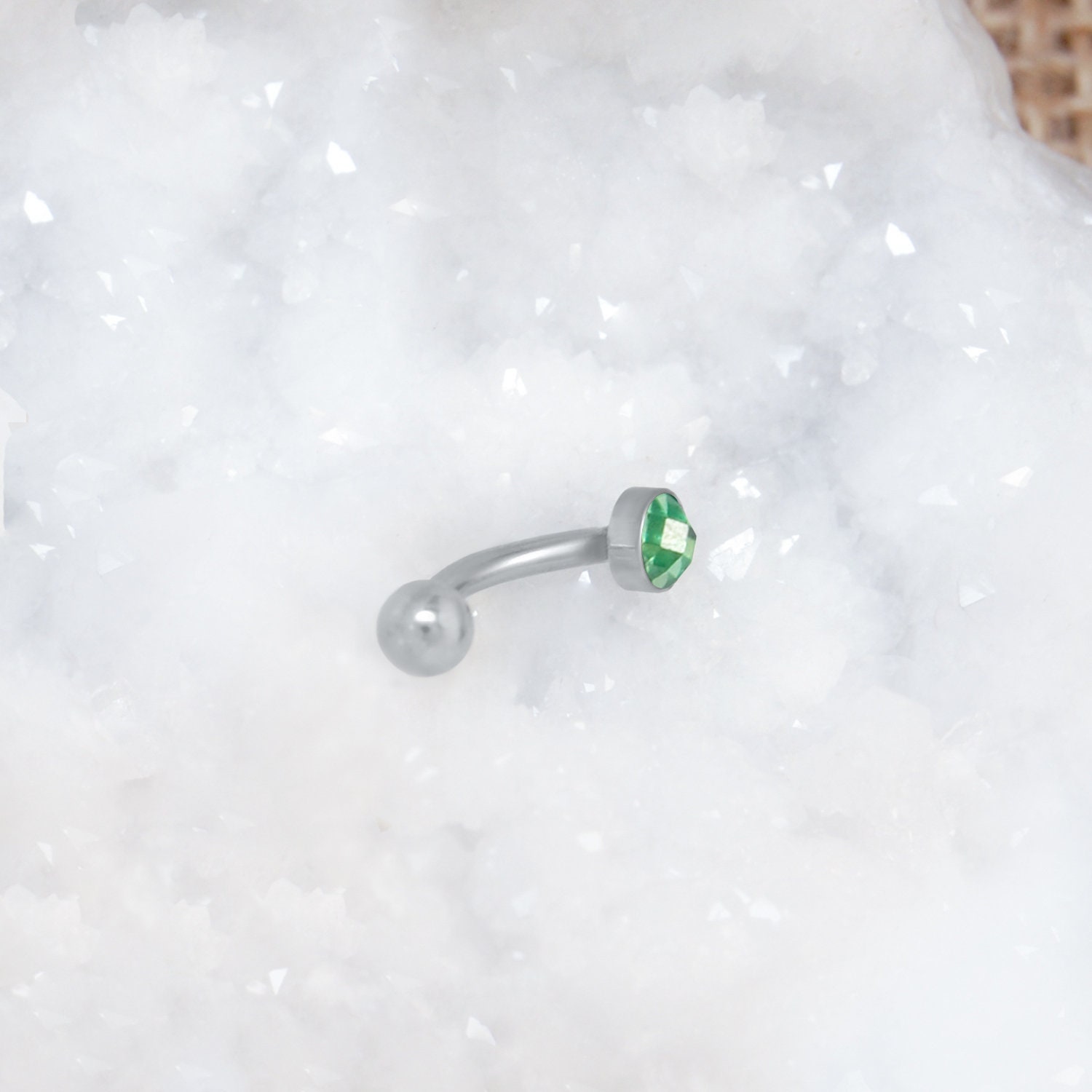 Eyebrow Curved Barbell Eyebrow Piercing Eyebrow Jewelry CZ | Etsy