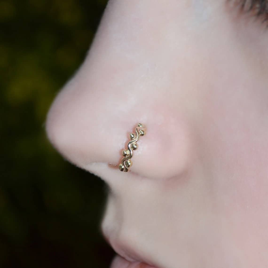 Small Nose Ring - Silver Nose Hoop - Tragus Earring - Cartilage Hoop ...