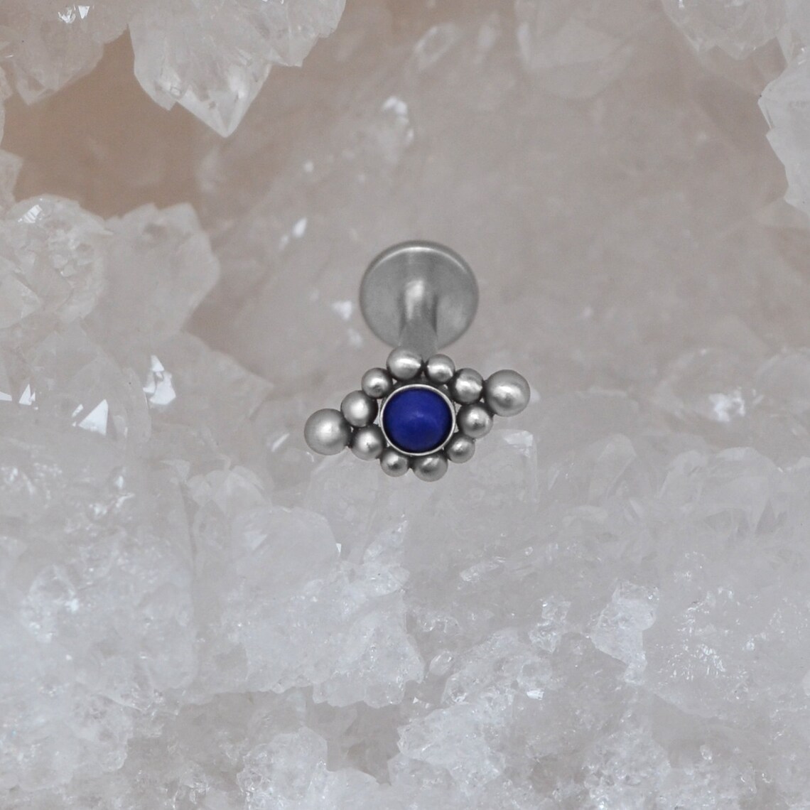 Labret Piercing Surgical Steel Lip Ring Medusa Labret Flat - Etsy