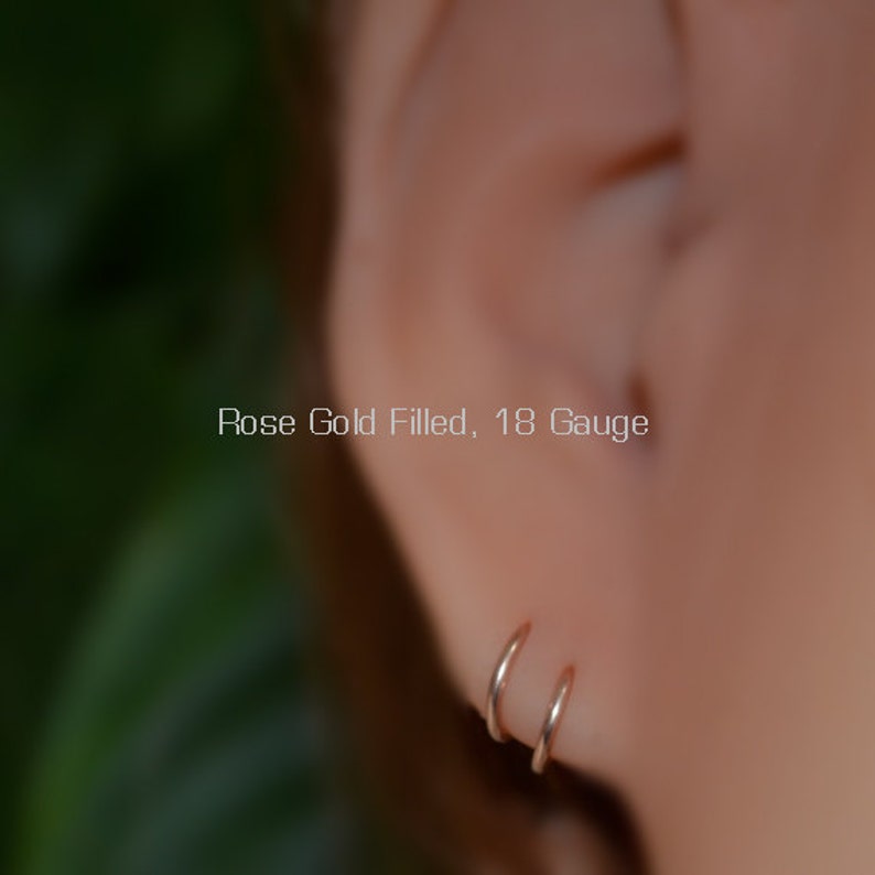 Small 14k Rose Gold Filled Fake Nose Ring Nose Cuff Fake - Etsy