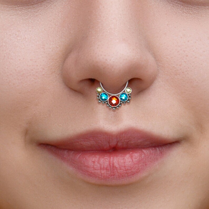 Surgical Steel Septum Jewelry - Septum Piercing 16g - Daith Hoop With ...