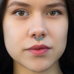 Implant Grade Titanium Septum Jewelry - Septum Piercing 16g - Daith ...