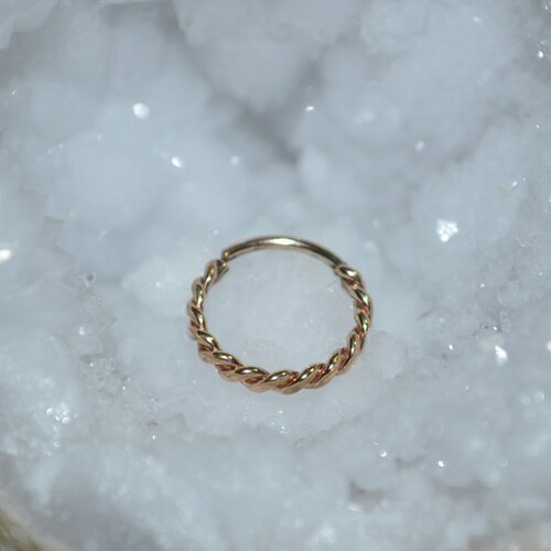 Gold Daith Ring Indian Daith Daith Hoop Rook Earring Gold | Etsy