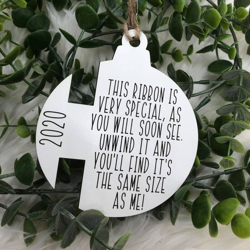 Height Ribbon Bauble - Etsy UK
