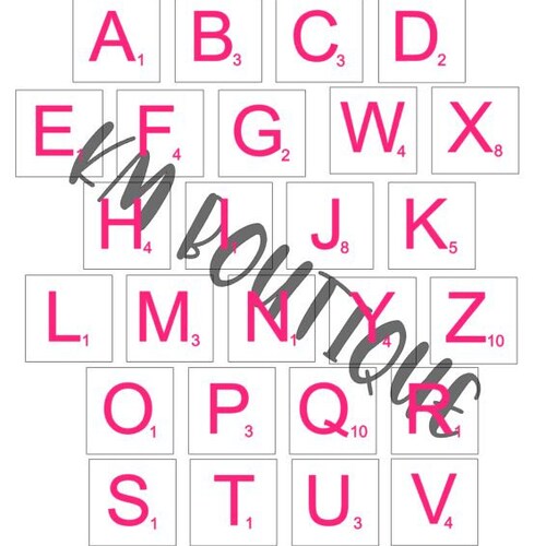 Scrabble Tiles SVG Scrabble Tiles SVG Digital Download - Etsy