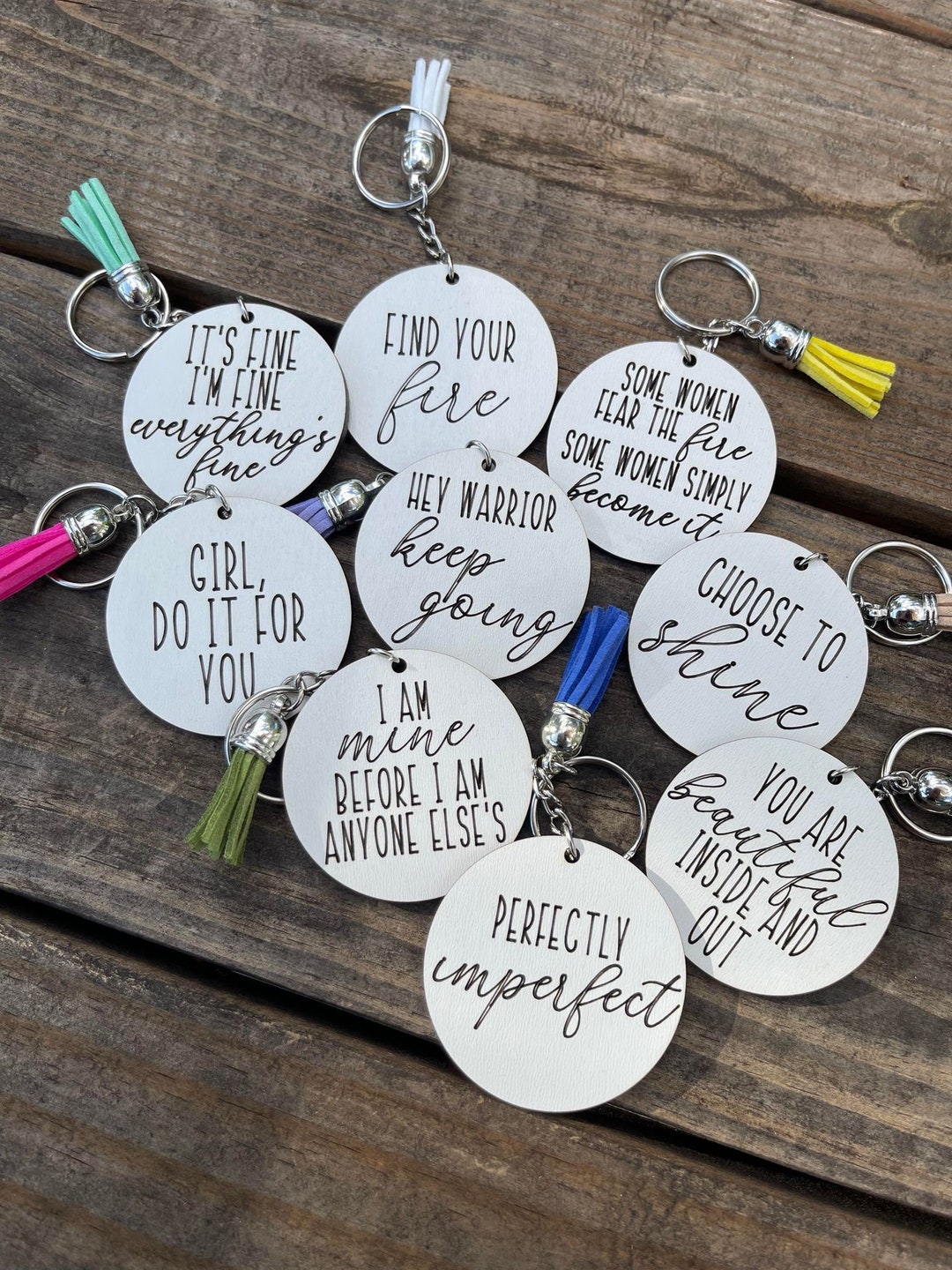 Encouragement Keychain SVG DOWNLOAD - Etsy