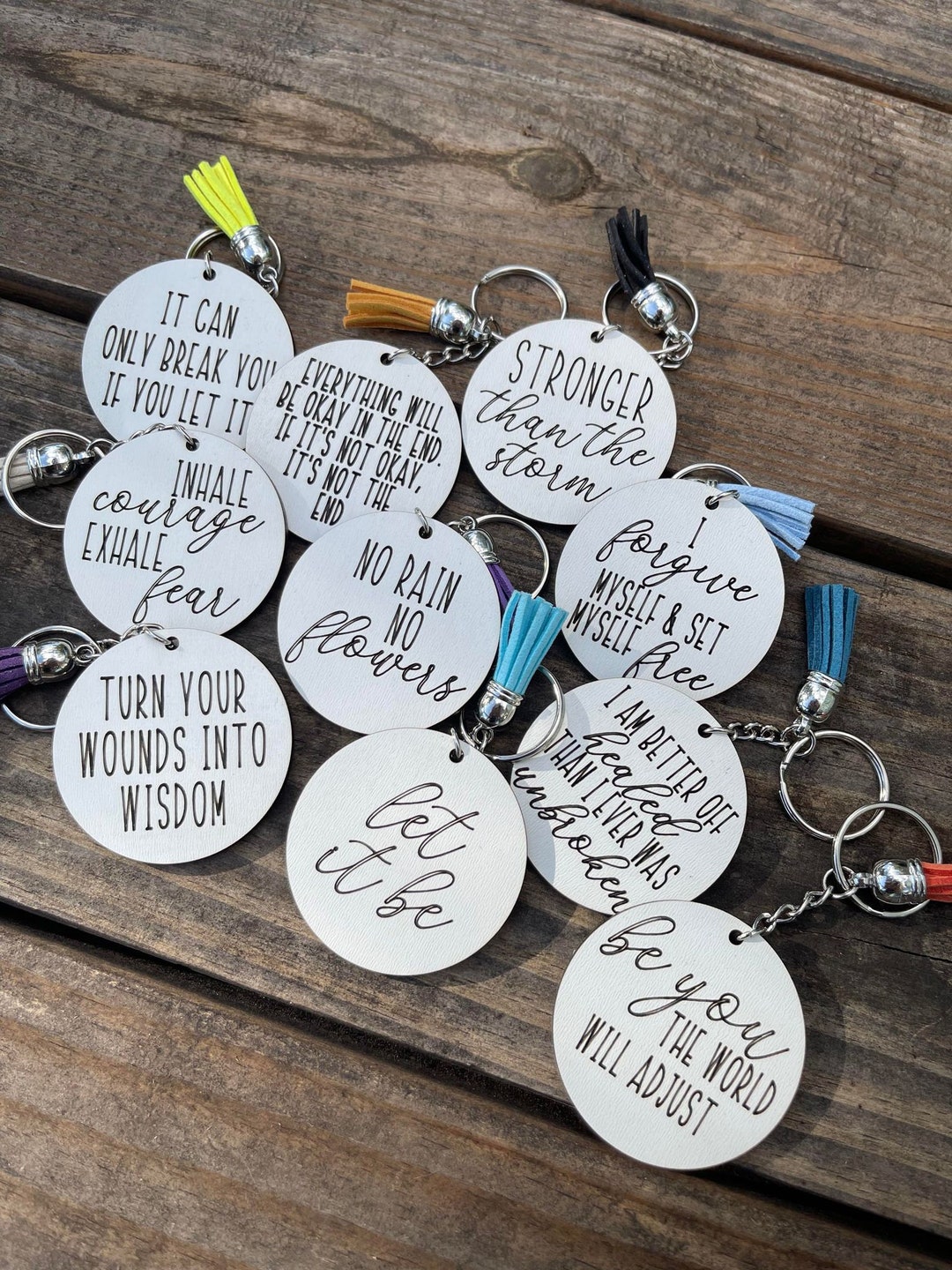 Encouragement Keychain SVG DOWNLOAD - Etsy