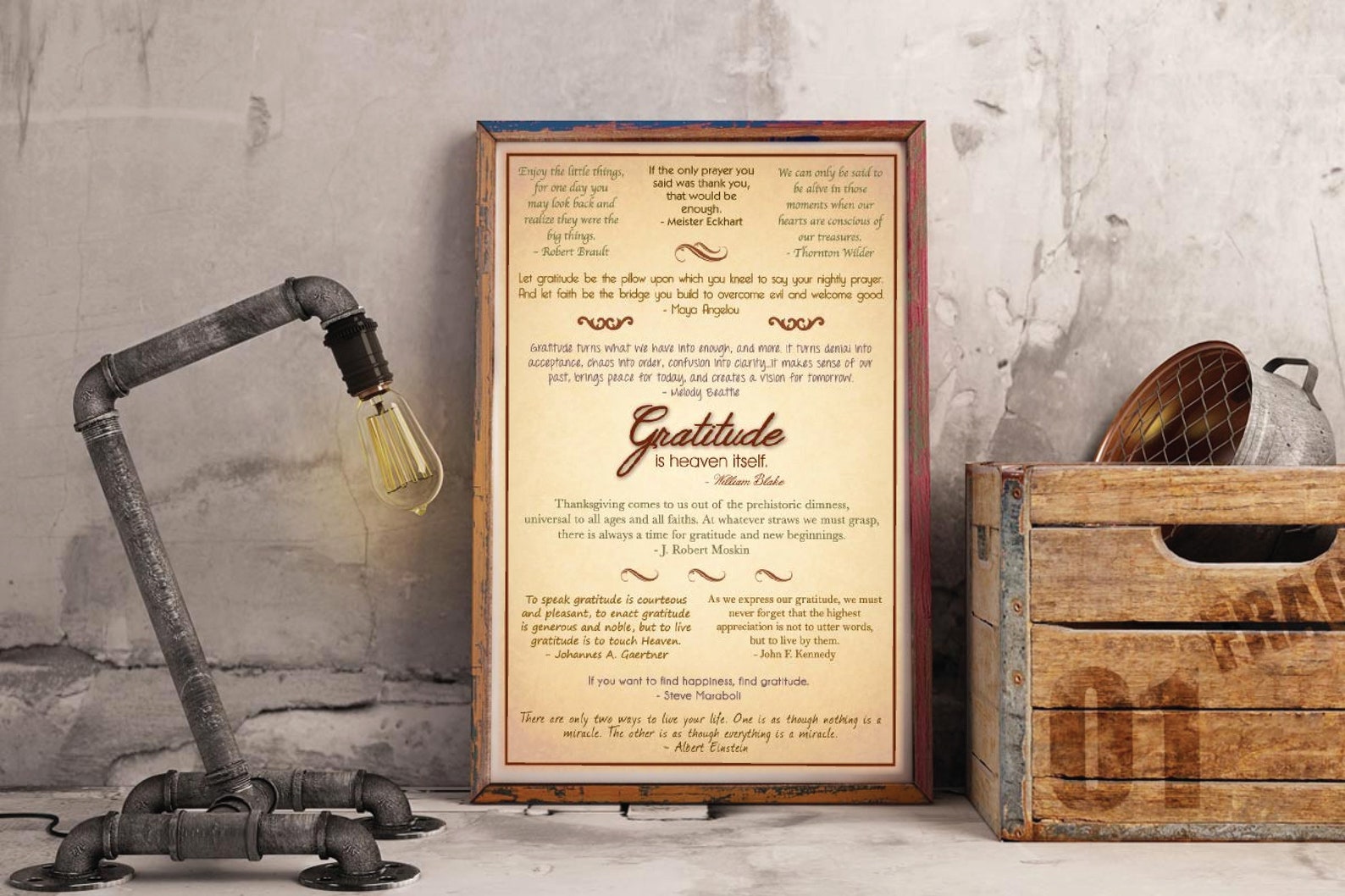 Gratitude Quotes Poster - Etsy