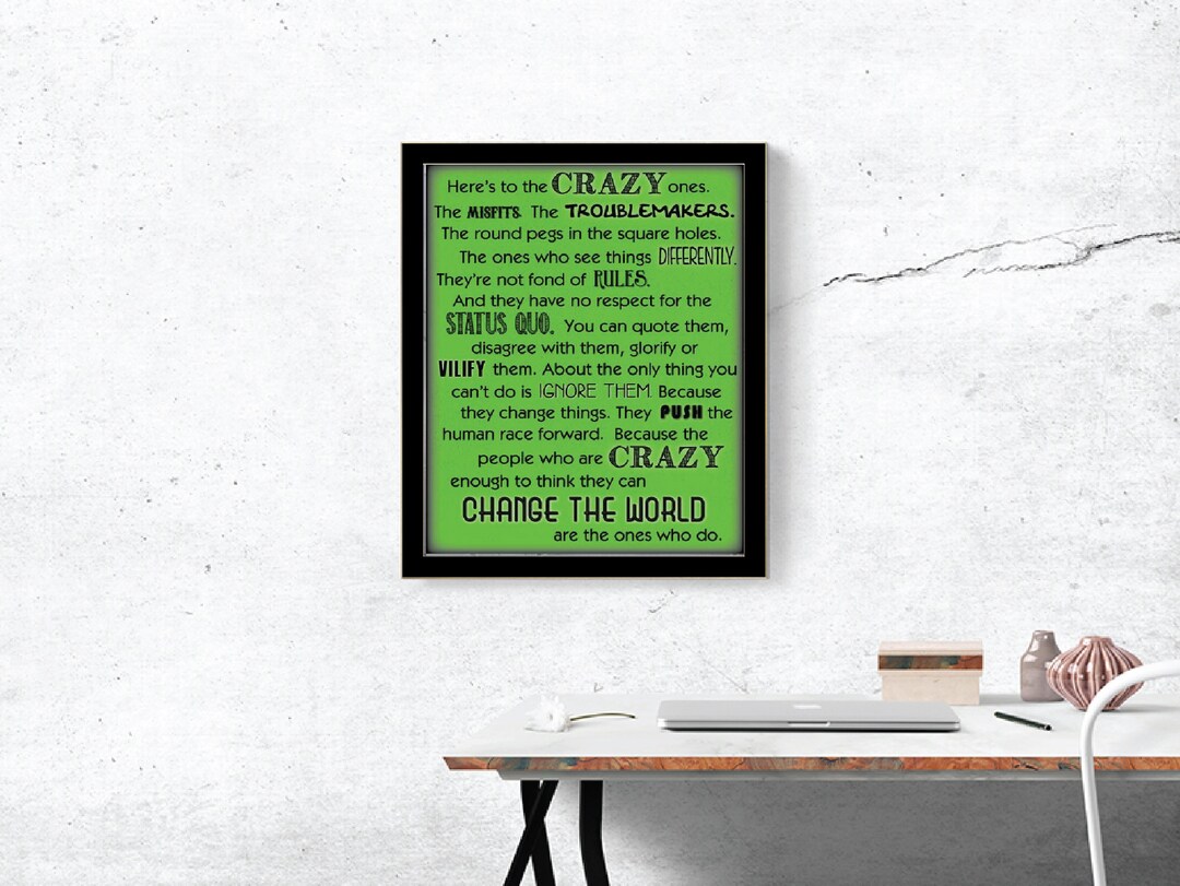 Steve Jobs Quote Poster - Etsy