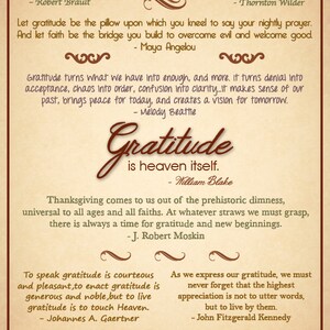 Gratitude Quotes Poster - Etsy