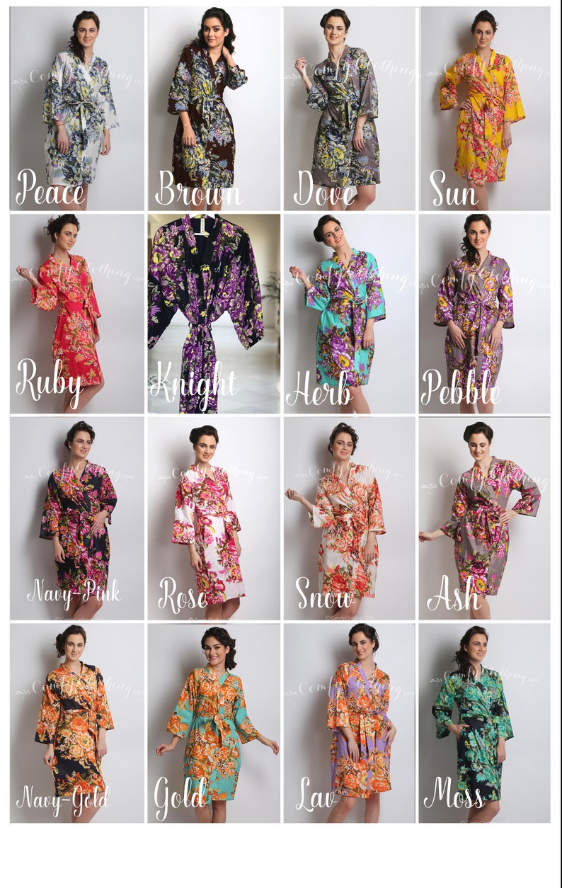 Bridesmaid Robes Set of Bridesmaid Robe Set of Set of - Etsy