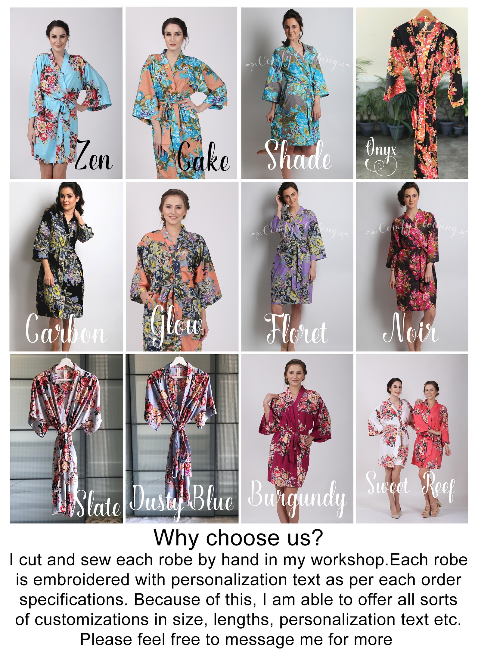 Bridesmaid Robes Set of Bridesmaid Robe Set of Set of - Etsy