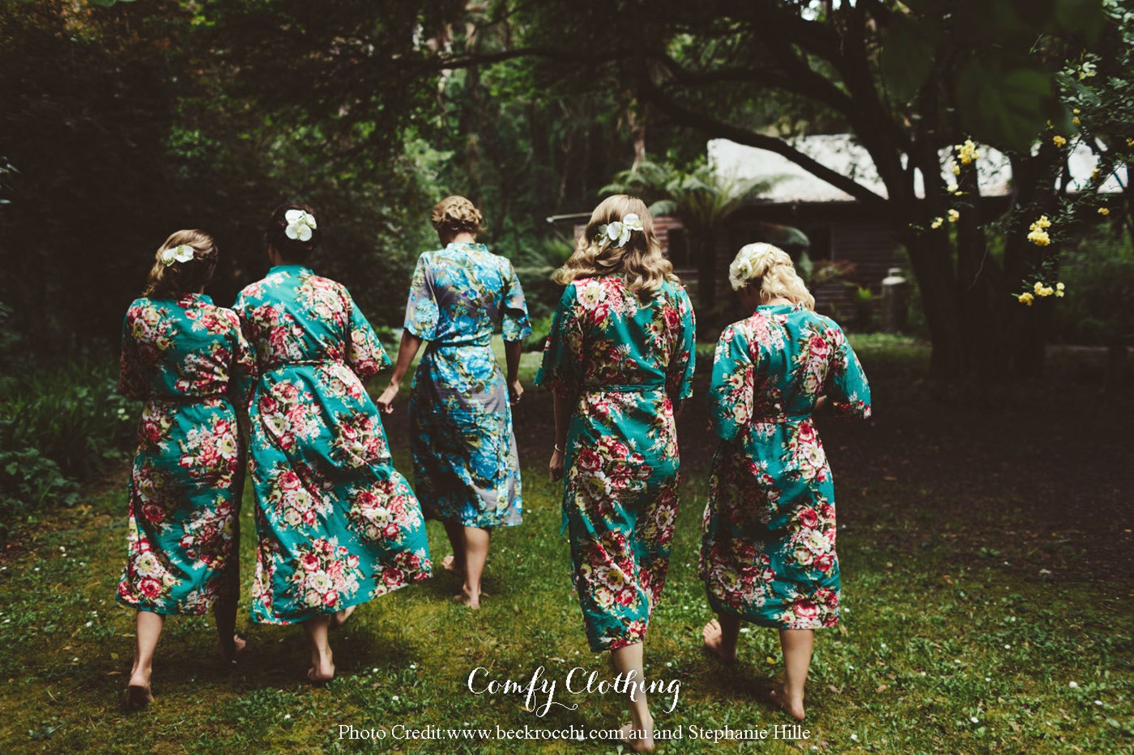 Bridesmaid Robes. Long Robe. Bridesmaid Gift. Kimono. Bridal - Etsy