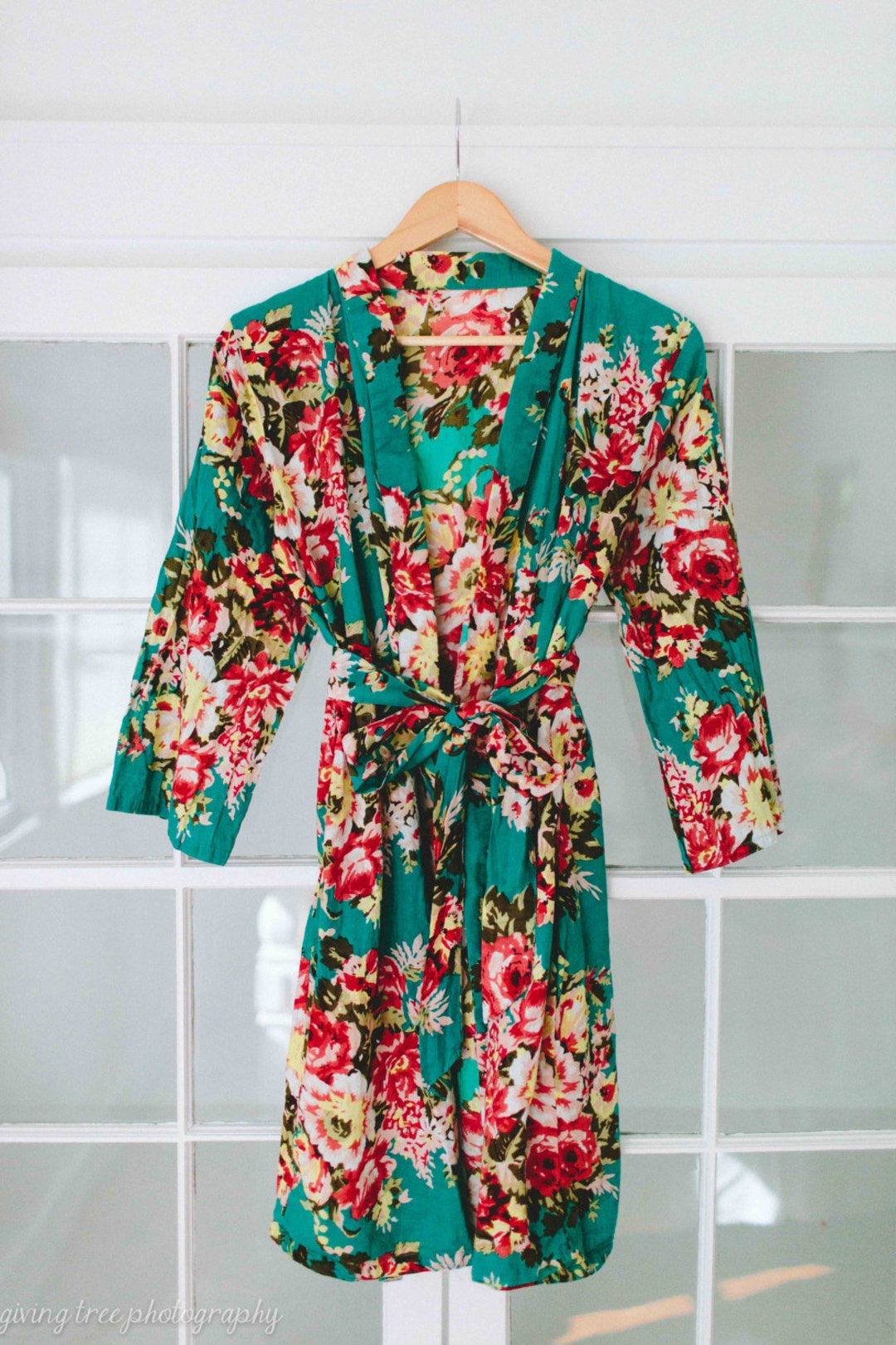 Floral Bridesmaid, Mix and Match, Toddler Floral Robe, Cotton Floral ...