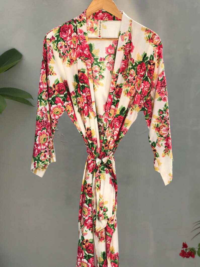 Bridesmaid Robes. Long Robe. Bridesmaid Gift. Kimono. Bridal - Etsy