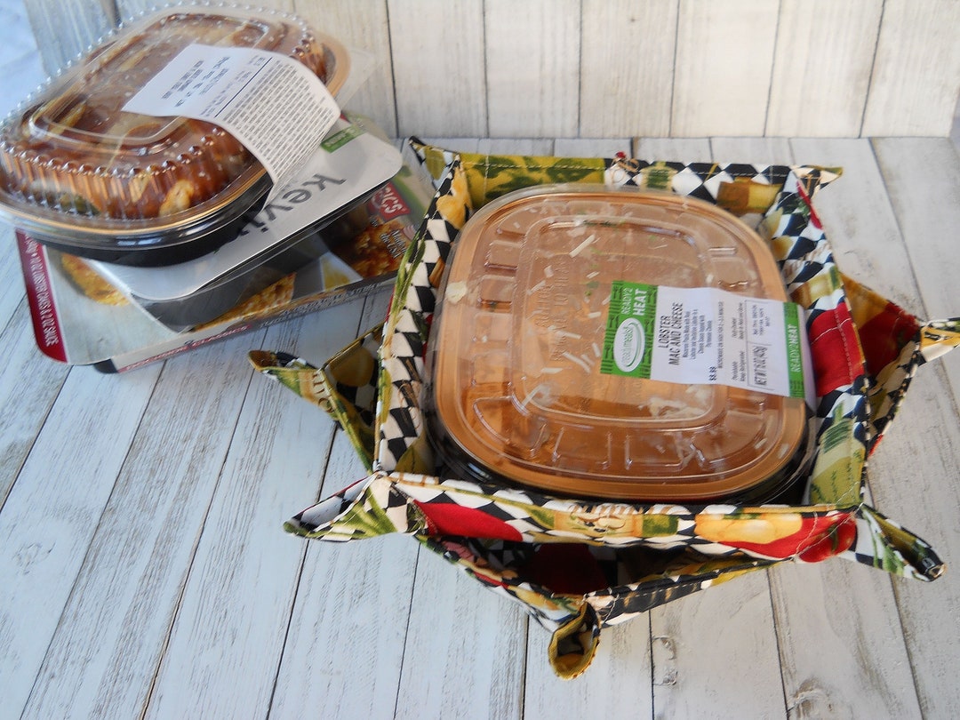 Meal Service Tray Cozy, Set of 2: Meal Prep Cozy Quilted Handmade Tray ...