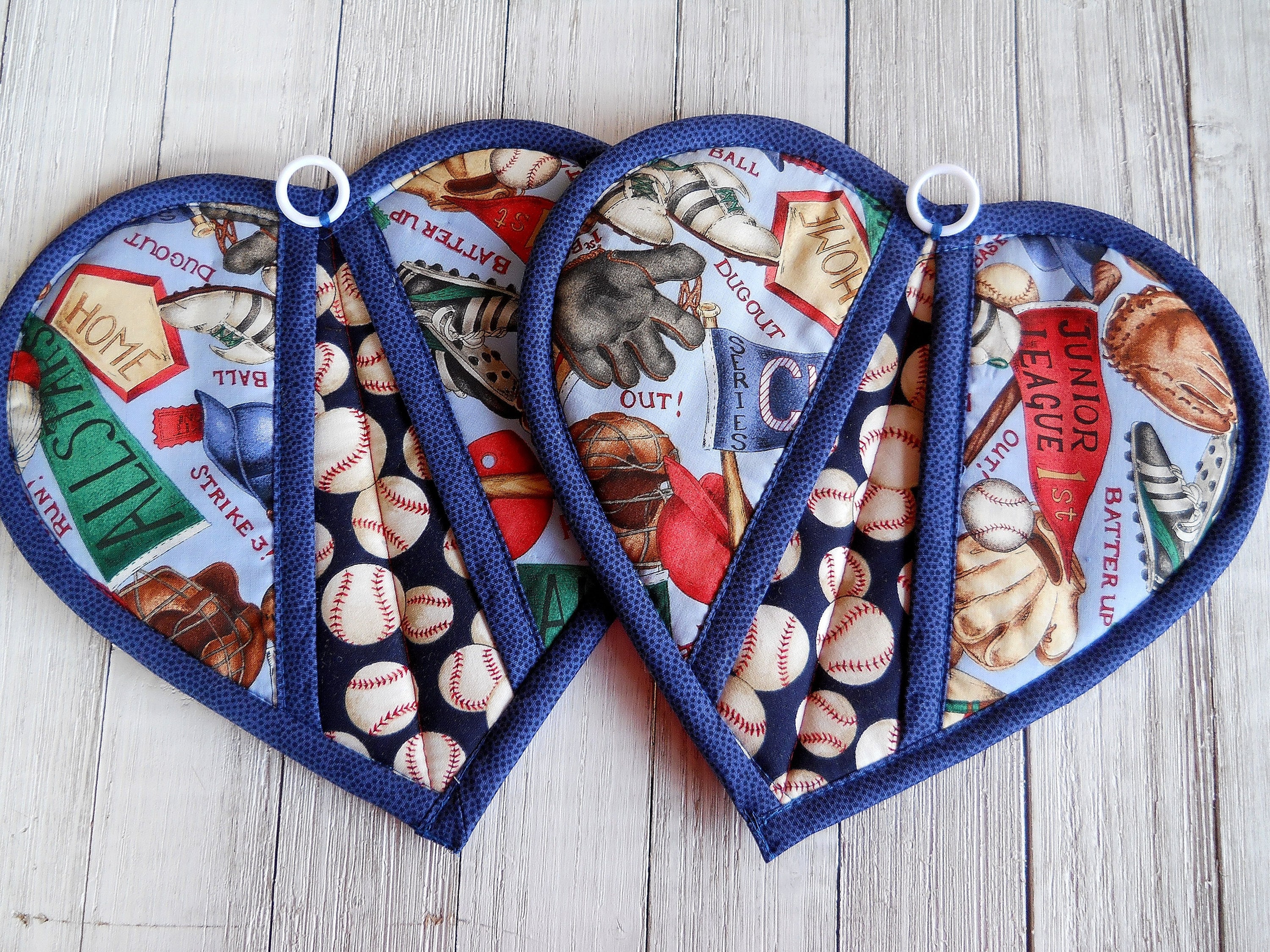 Handmade Pot Holders Trivets, Set of 2: Baseball Spring Training ...