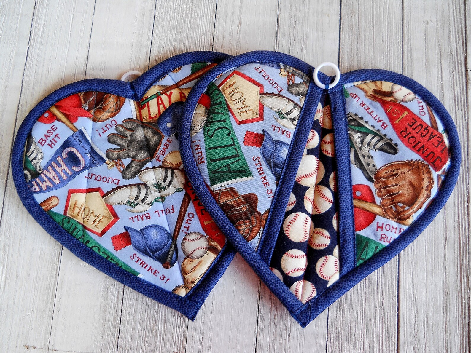 Handmade Pot Holders Trivets, Set of 2: Baseball Spring Training ...
