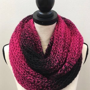 Knit Infinity Scarf Pattern Beginner Knitting Pattern Easy Knit Scarf ...