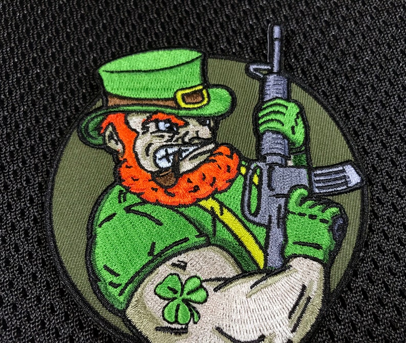 Angry Leprechaun Embroidered Irish Military Tactical Morale | Etsy
